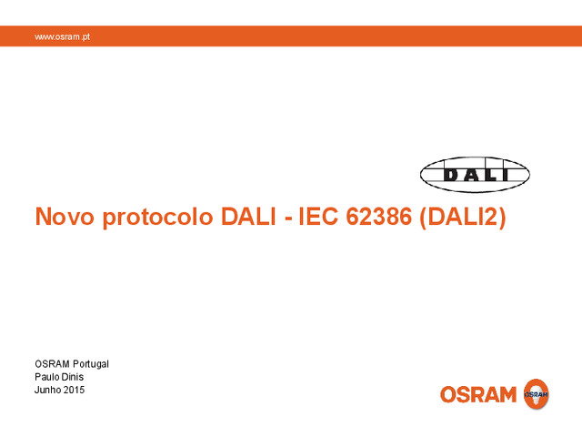 Novo protocolo DALI - IEC 62386 (DALI2) - Voltimum PT