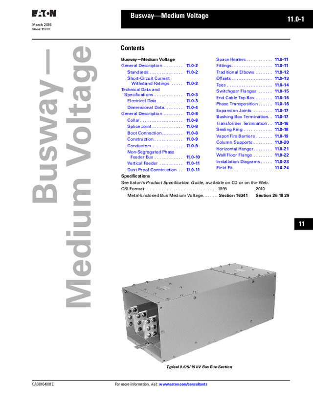 Busway—Medium Voltage - Voltimum TR