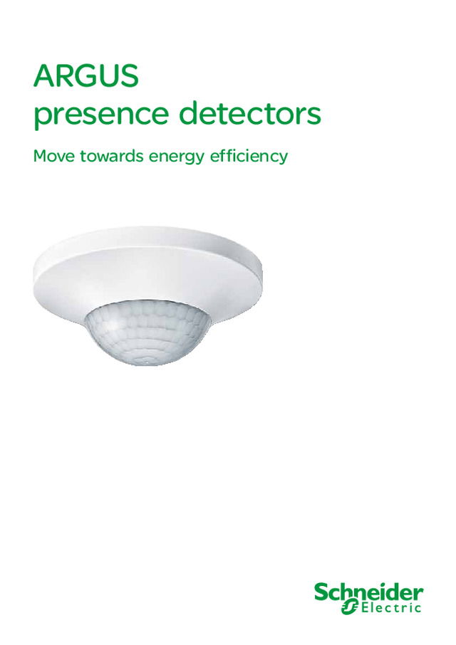 Schneider Electric - Product catalogue - ARGUS presence detectors ...