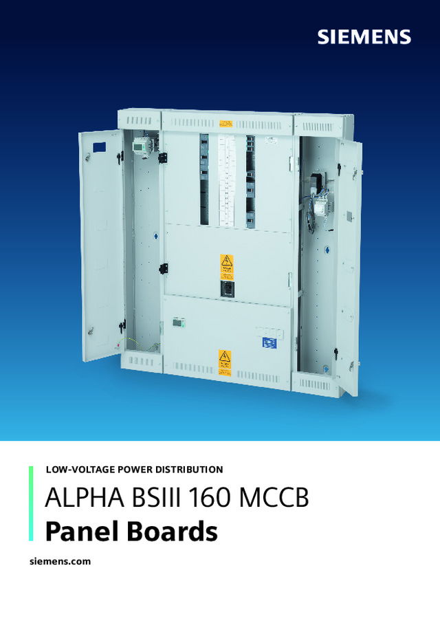ALPHA BSIII 160 MCCB Panel Boards - Voltimum UK