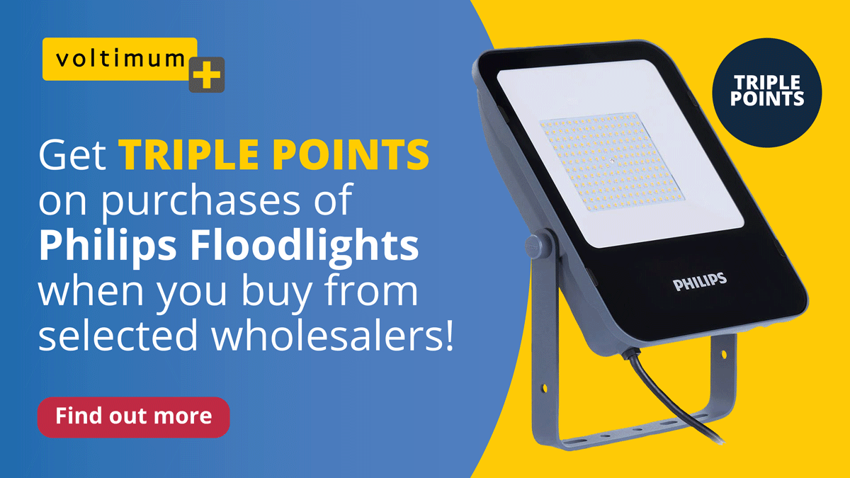 Triple points on Philips Floodlights – sign up for your free Voltimum ...