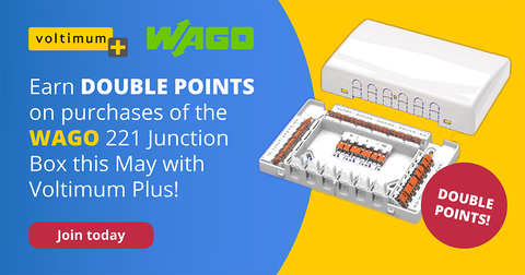 Join Voltimum Plus and get double points on the WAGO 221 Junction Box this May! - Voltimum UK