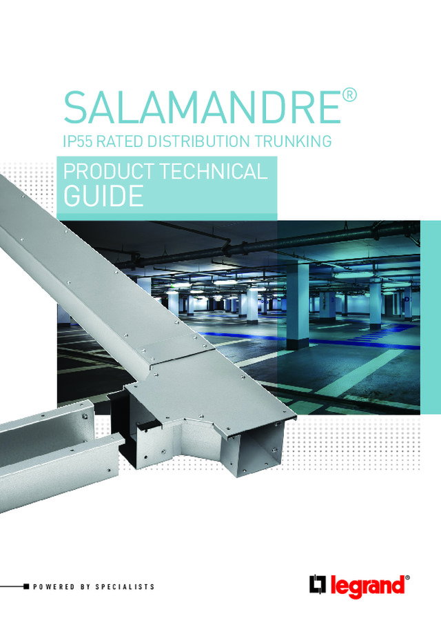 Salamandre IP55 rated distribution trunking - Voltimum UK